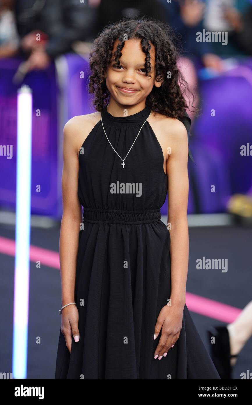 Ava Joyce McCarthy attending the world premiere of the Ballerina, at Cineworld Leicester Square ...