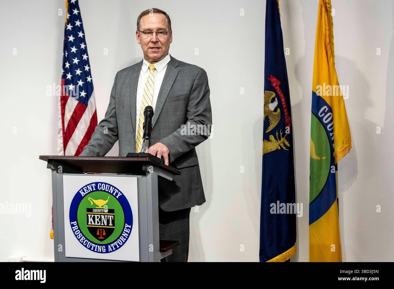 Kent County Prosecutor Chris Becker announces that former Grand Rapids ...