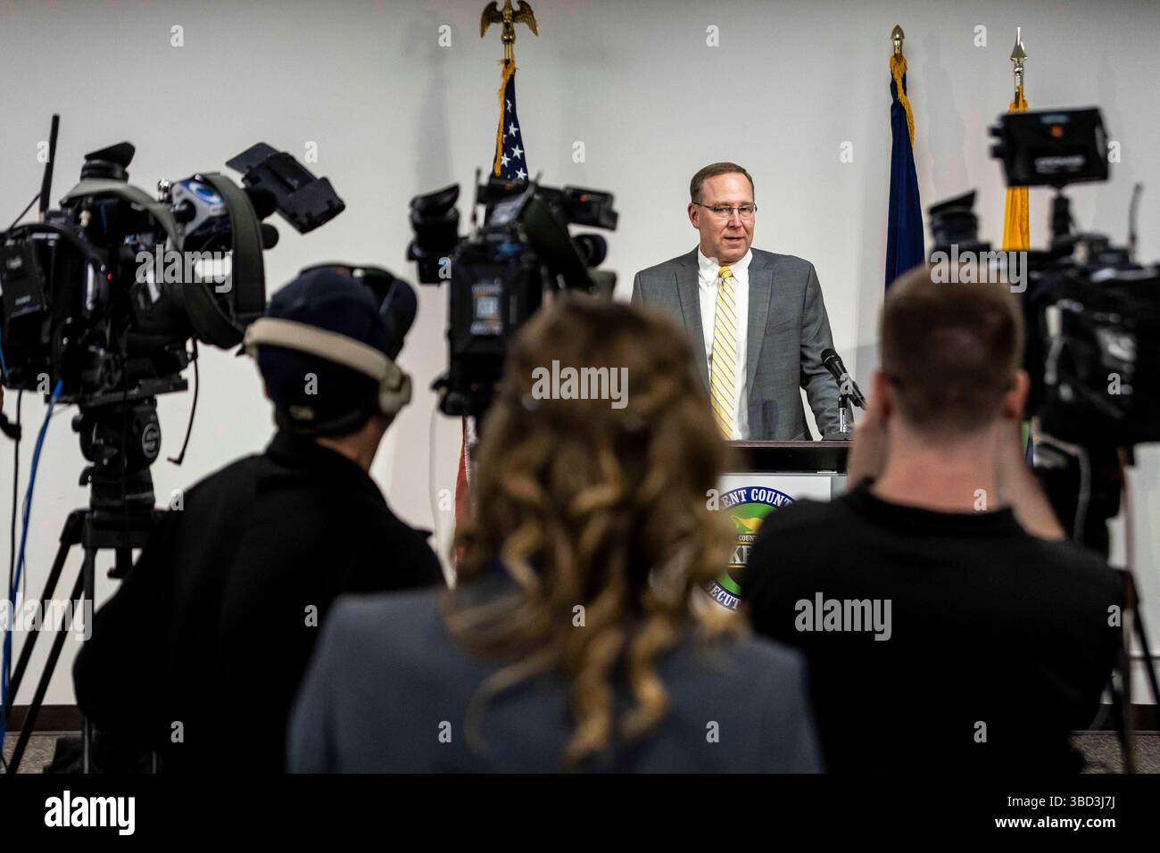 Kent County Prosecutor Chris Becker announces that former Grand Rapids ...