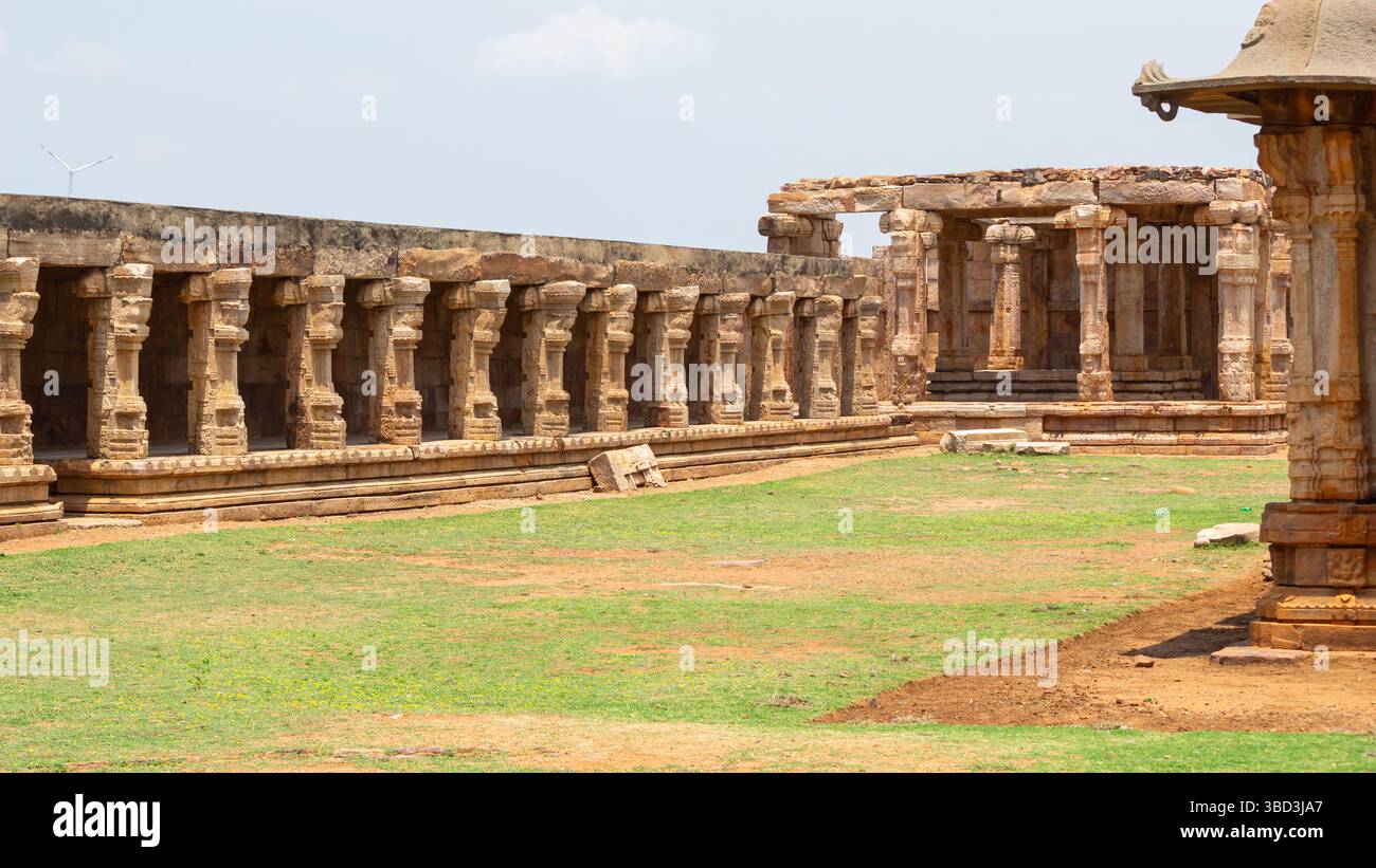 Beautifully Carved Pillars of Vijayanagara Style Shri Madhavaraya Swamy ...