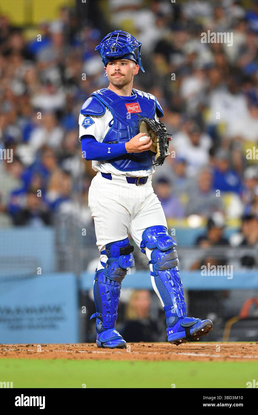 LOS ANGELES, CA - MAY 21: Los Angeles Dodgers catcher Dalton Rushing ...
