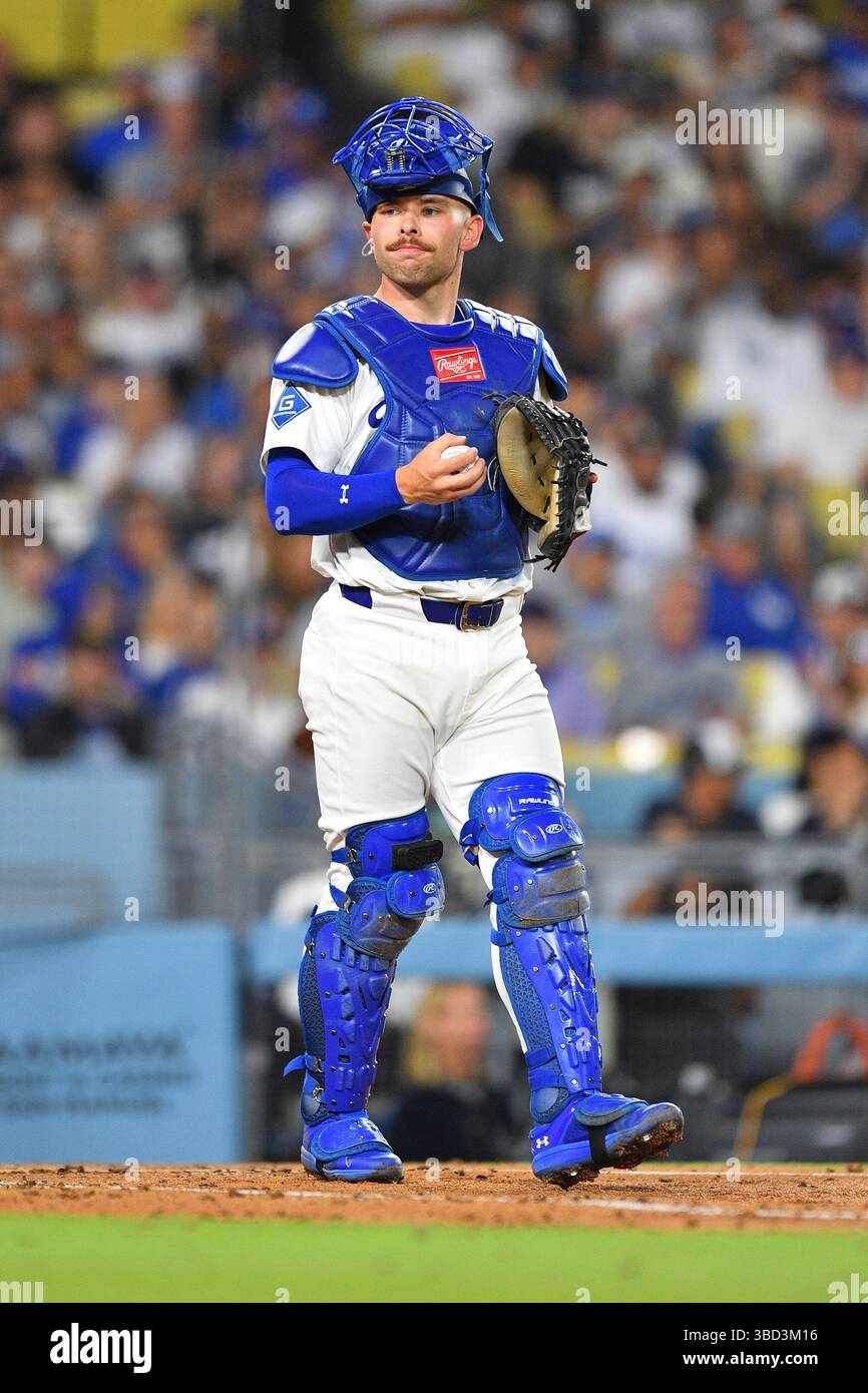 LOS ANGELES, CA - MAY 21: Los Angeles Dodgers catcher Dalton Rushing ...
