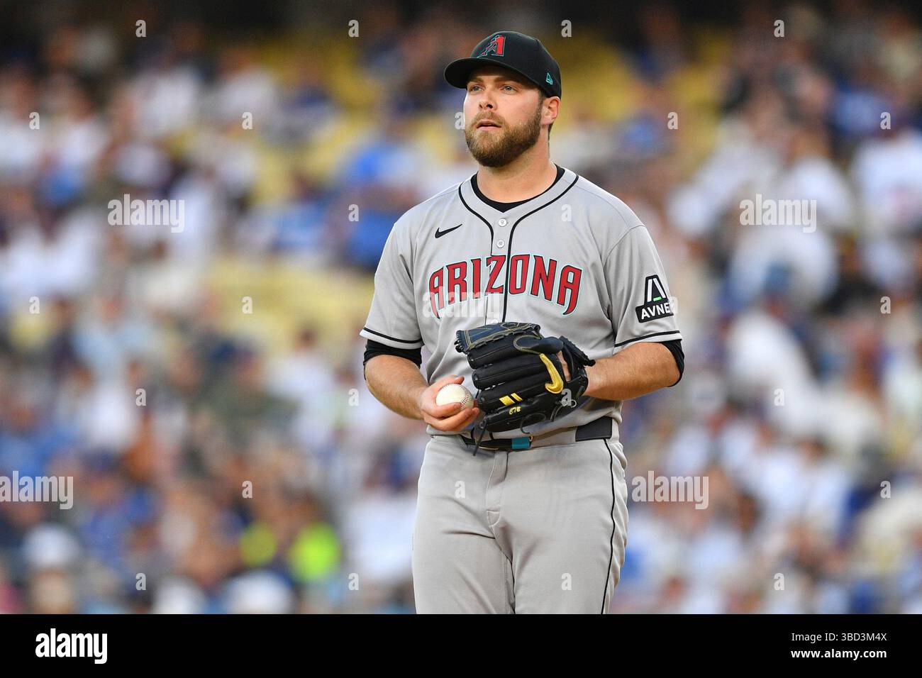 LOS ANGELES, CA - MAY 21: Arizona Diamondbacks pitcher Corbin Burnes ...