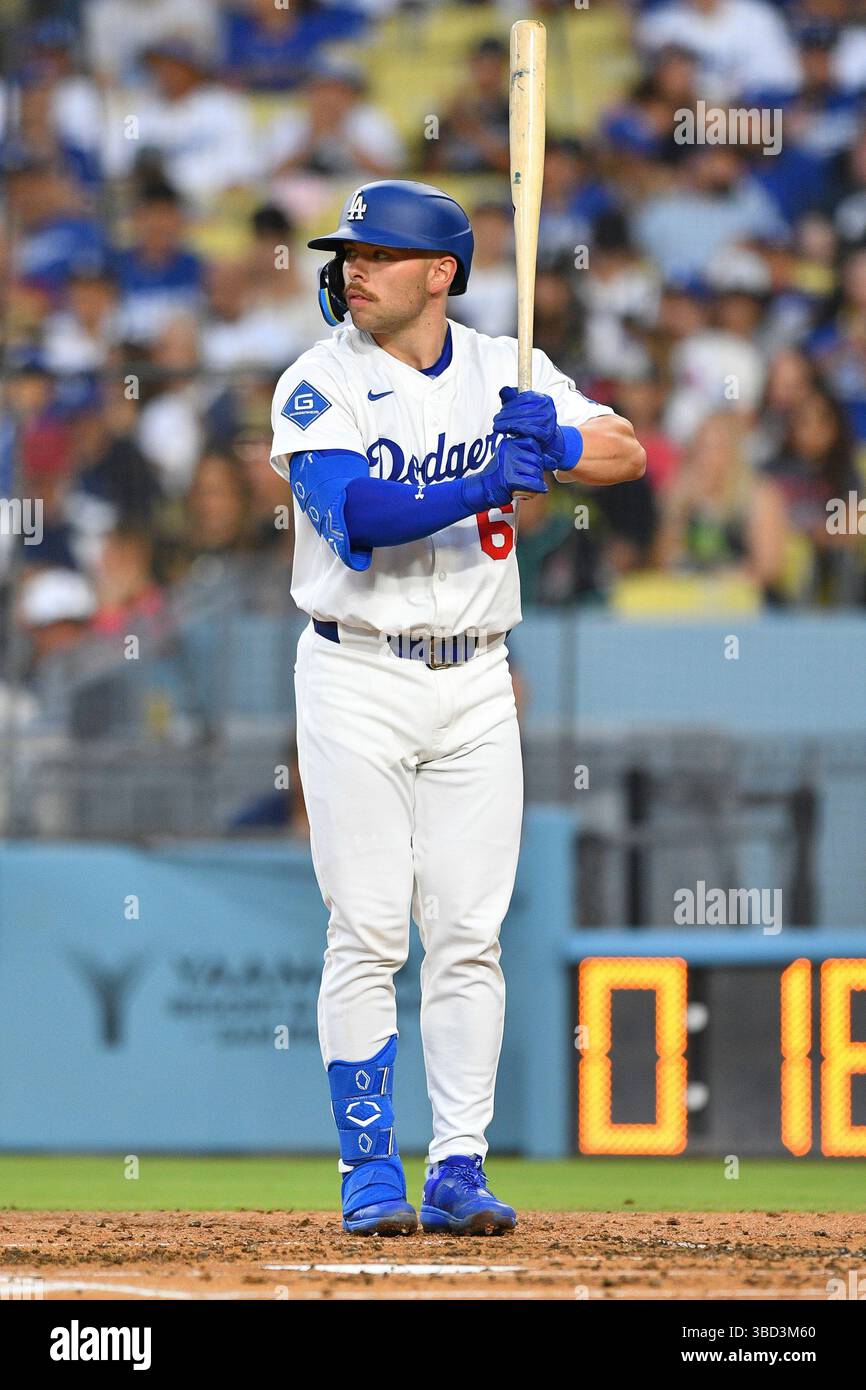 LOS ANGELES, CA - MAY 21: Los Angeles Dodgers catcher Dalton Rushing ...