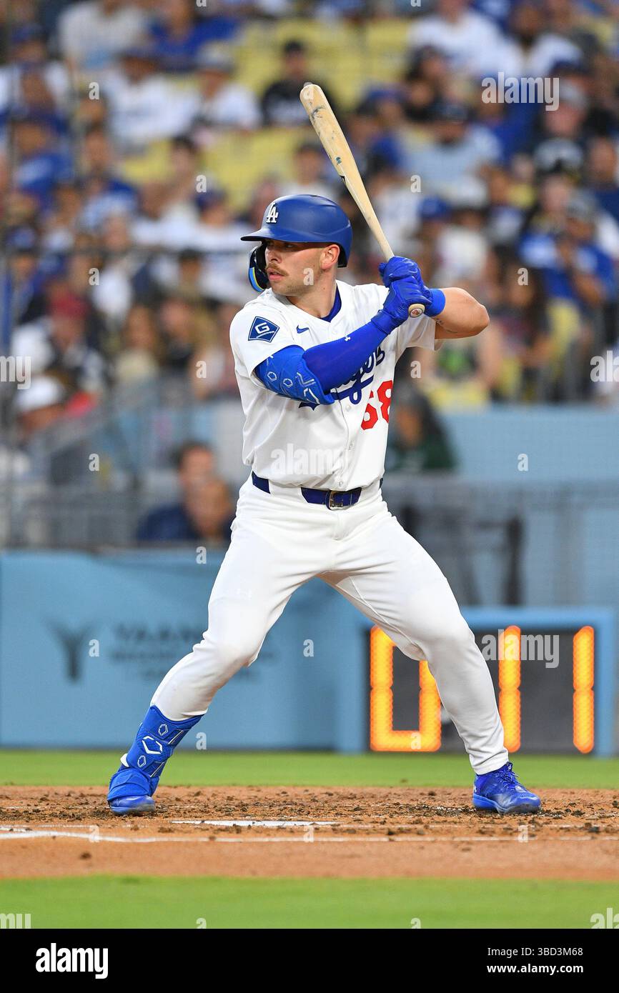 LOS ANGELES, CA - MAY 21: Los Angeles Dodgers catcher Dalton Rushing ...