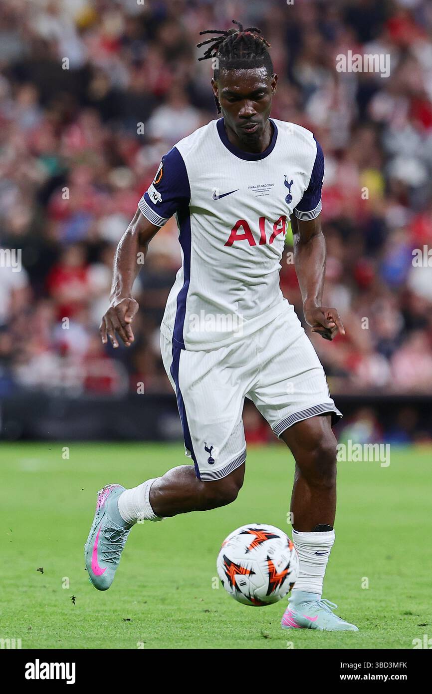 Yves Bissouma of Tottenham Hotspur during the 2024/2025 Europa League ...