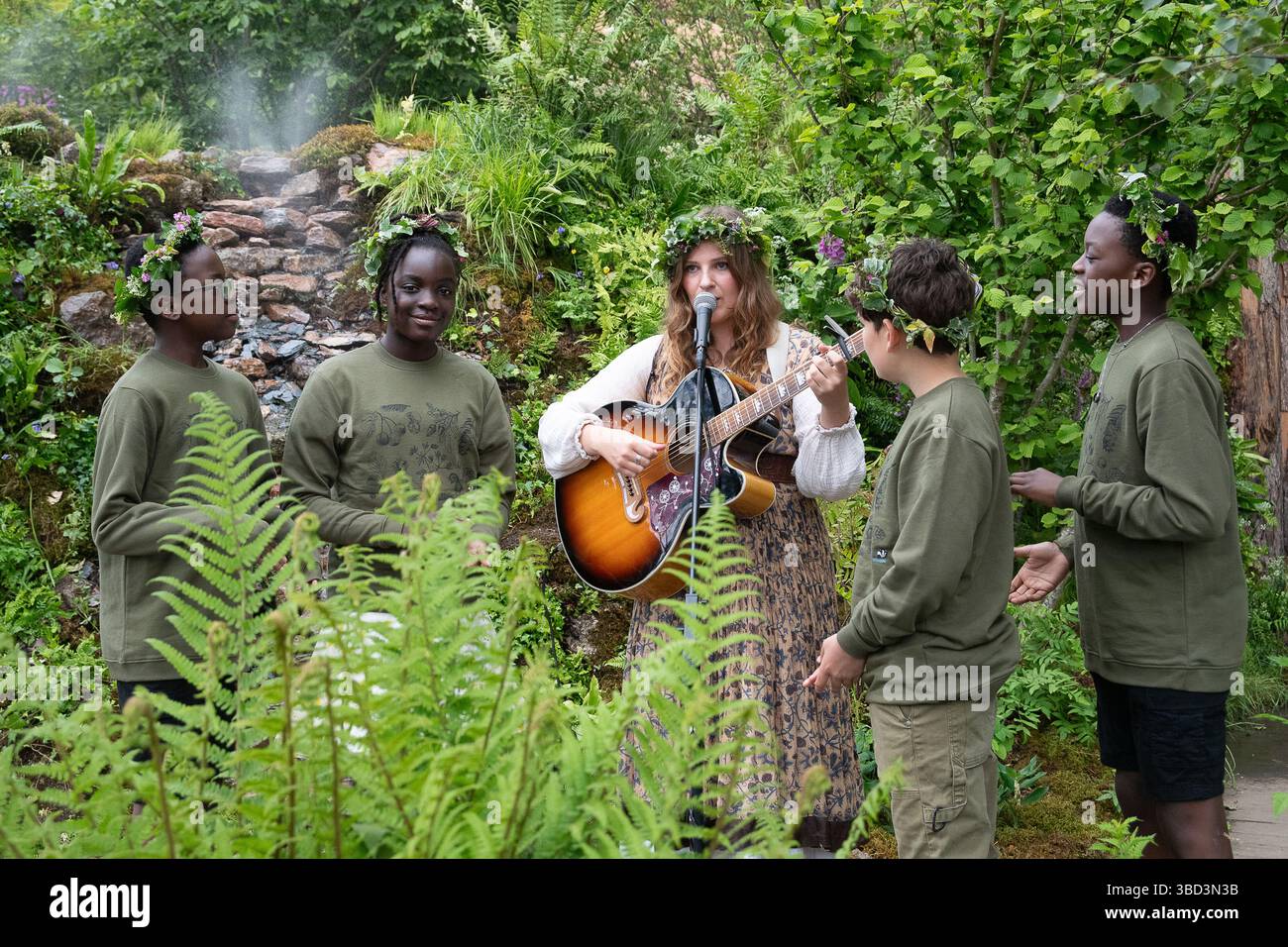 Chelsea, London, UK. 19th May, 2025. Celtic myths, moss and mist. A ...