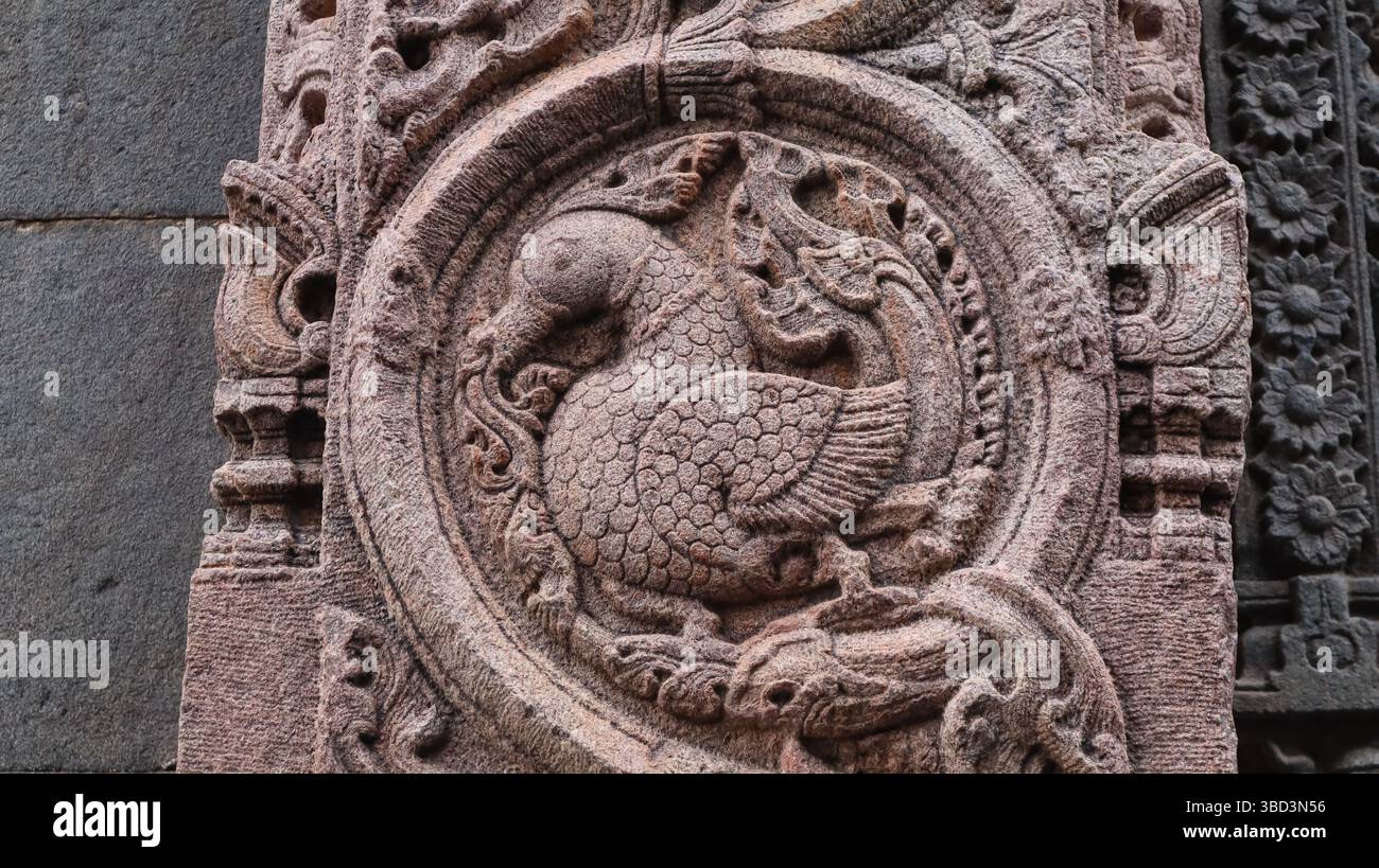 Beautiful Carving Sculpture of Swan on the Sri Chintala Venkataramana ...