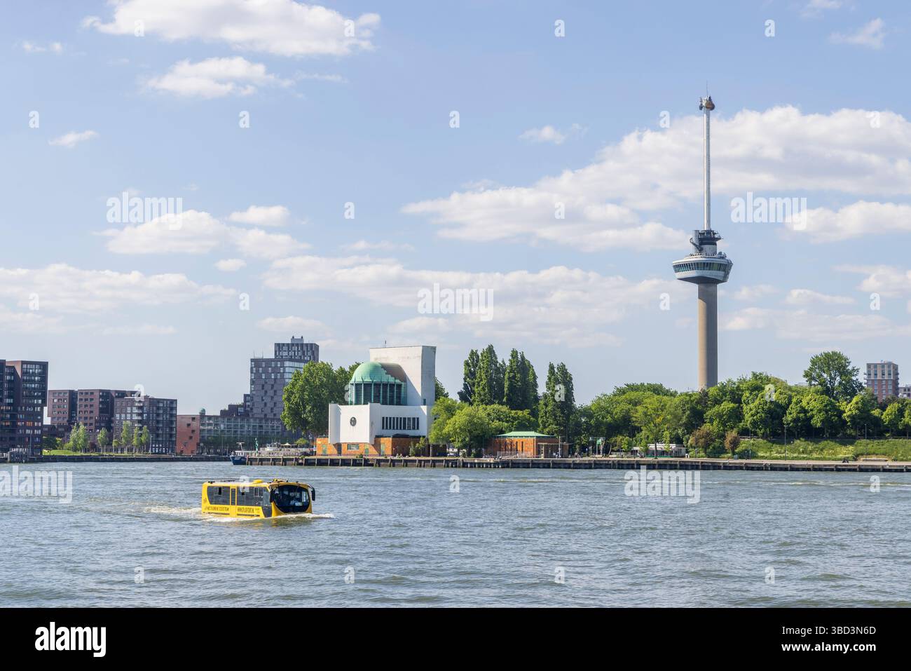 Rotterdam , The Netherlands - May 9, 2025: Skyline Rotterdam with ...
