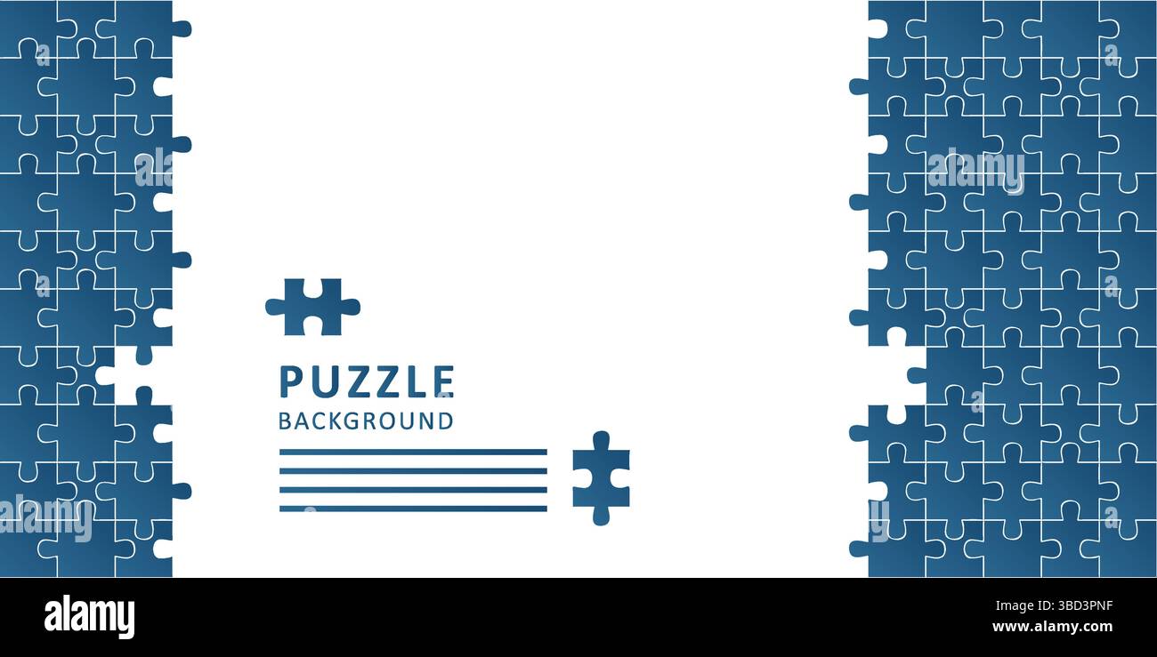 simple puzzle pieces template isolated vector illustration Stock Vector ...