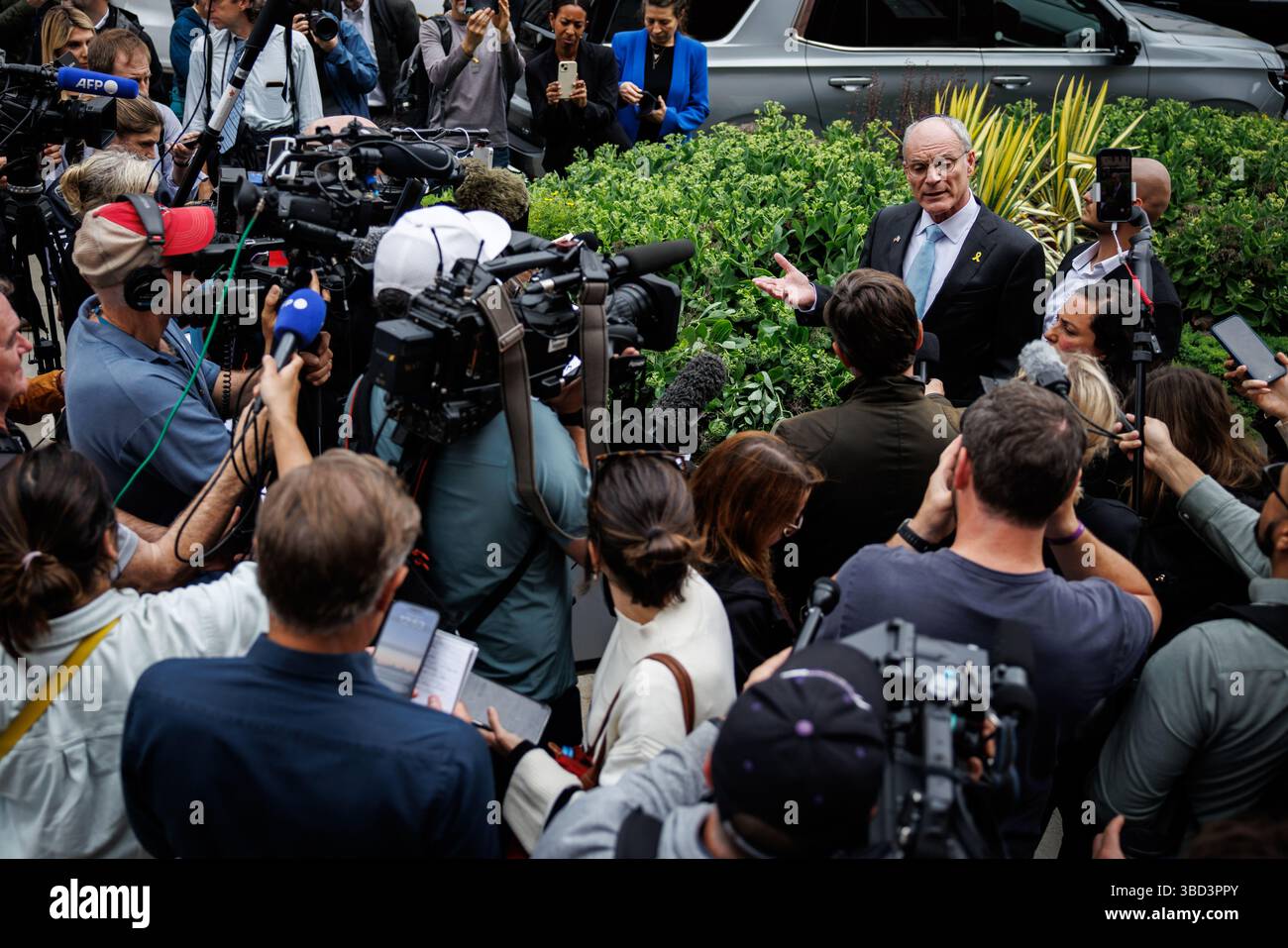 Israeli Ambassador to the United States Yechiel Leiter speaks at the ...
