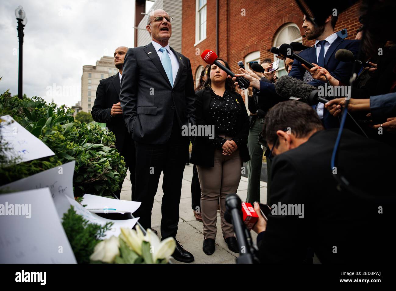 Israeli Ambassador to the United States Yechiel Leiter speaks at the ...