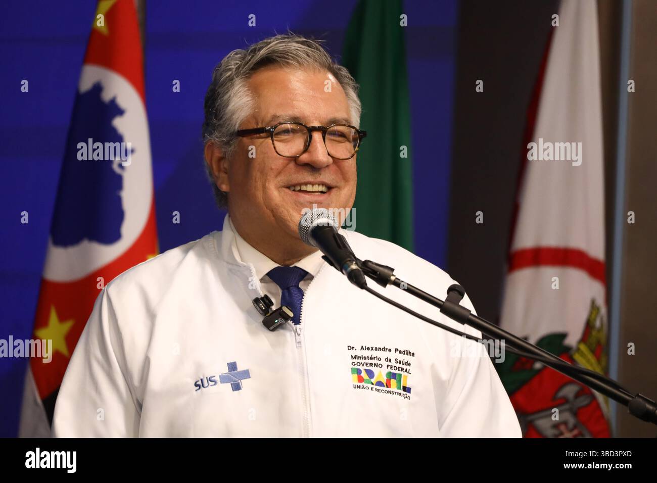 Minister of Health, Alexandre Padilha, during the launch ceremony of ...