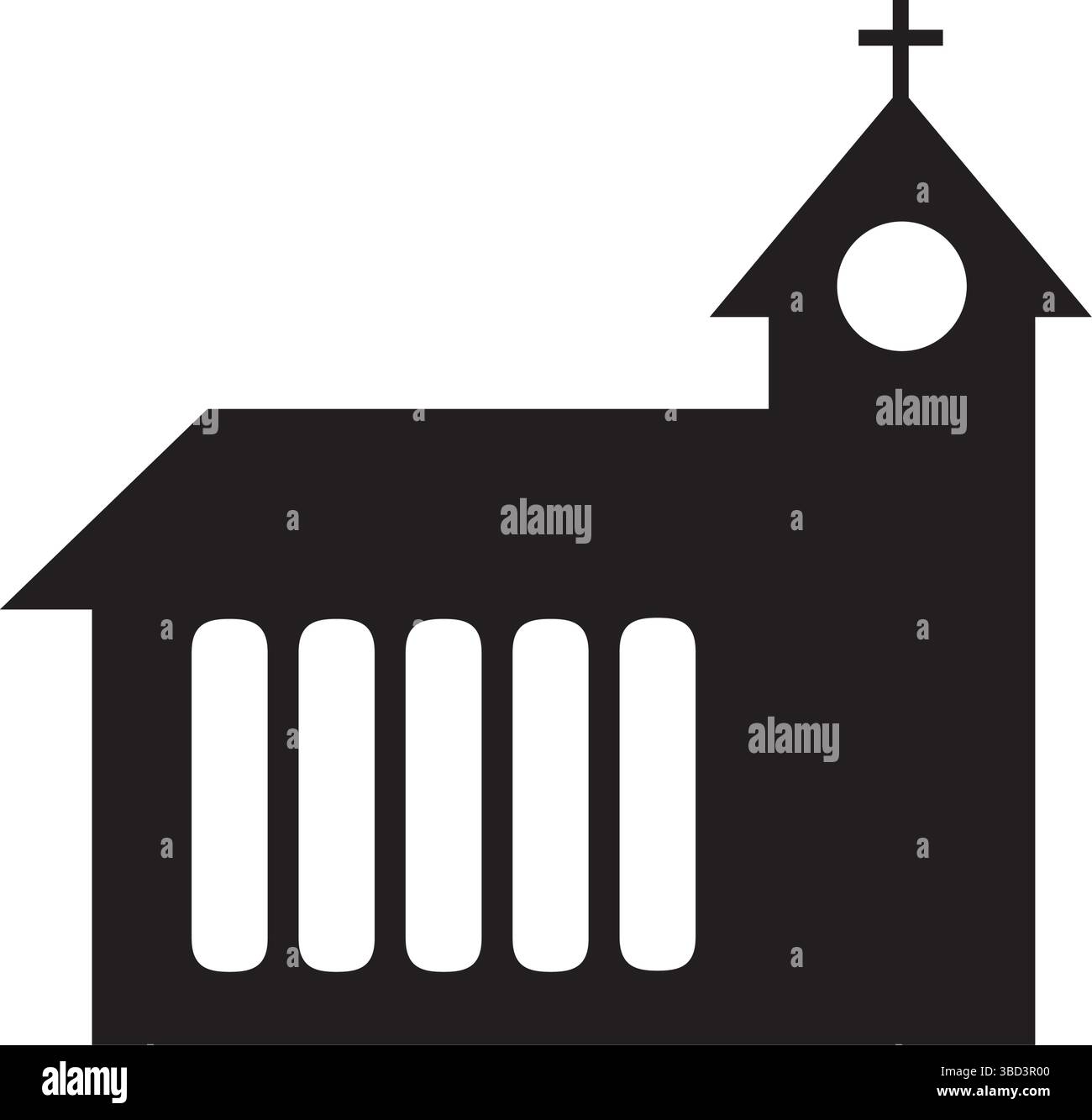 simple church religion icon isolated vector illustration Stock Vector ...