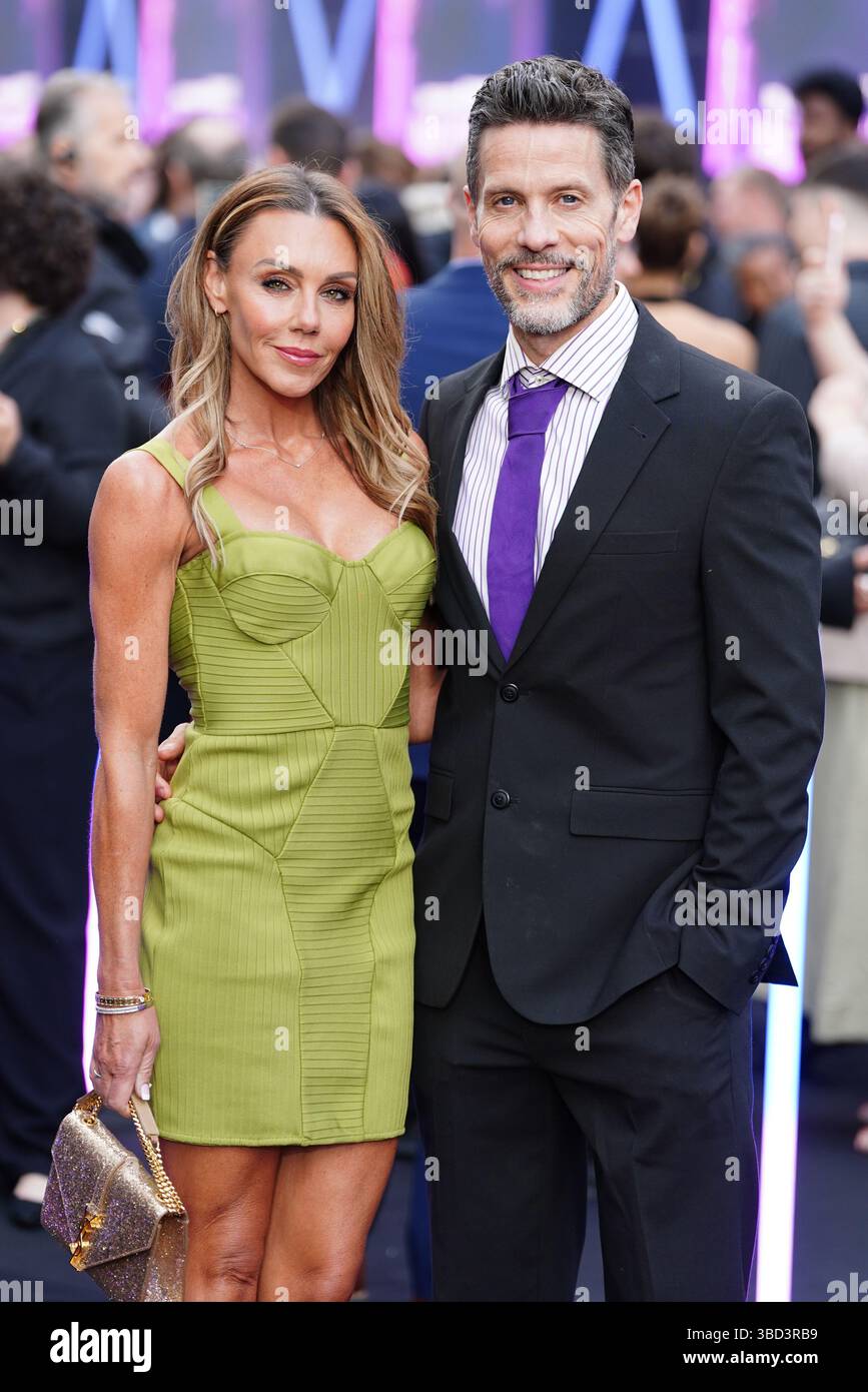 Michelle Heaton and Hugh Hanley attending the world premiere of the ...