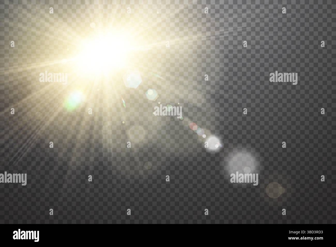 Sunlight illuminated Stock Vector Images - Alamy