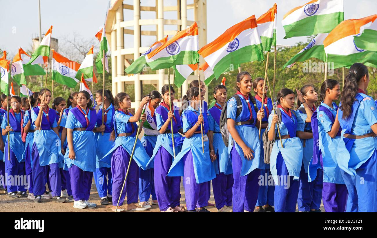 Bhilwara, Rajasthan, India, May 20, 2025: Indian students hold ...