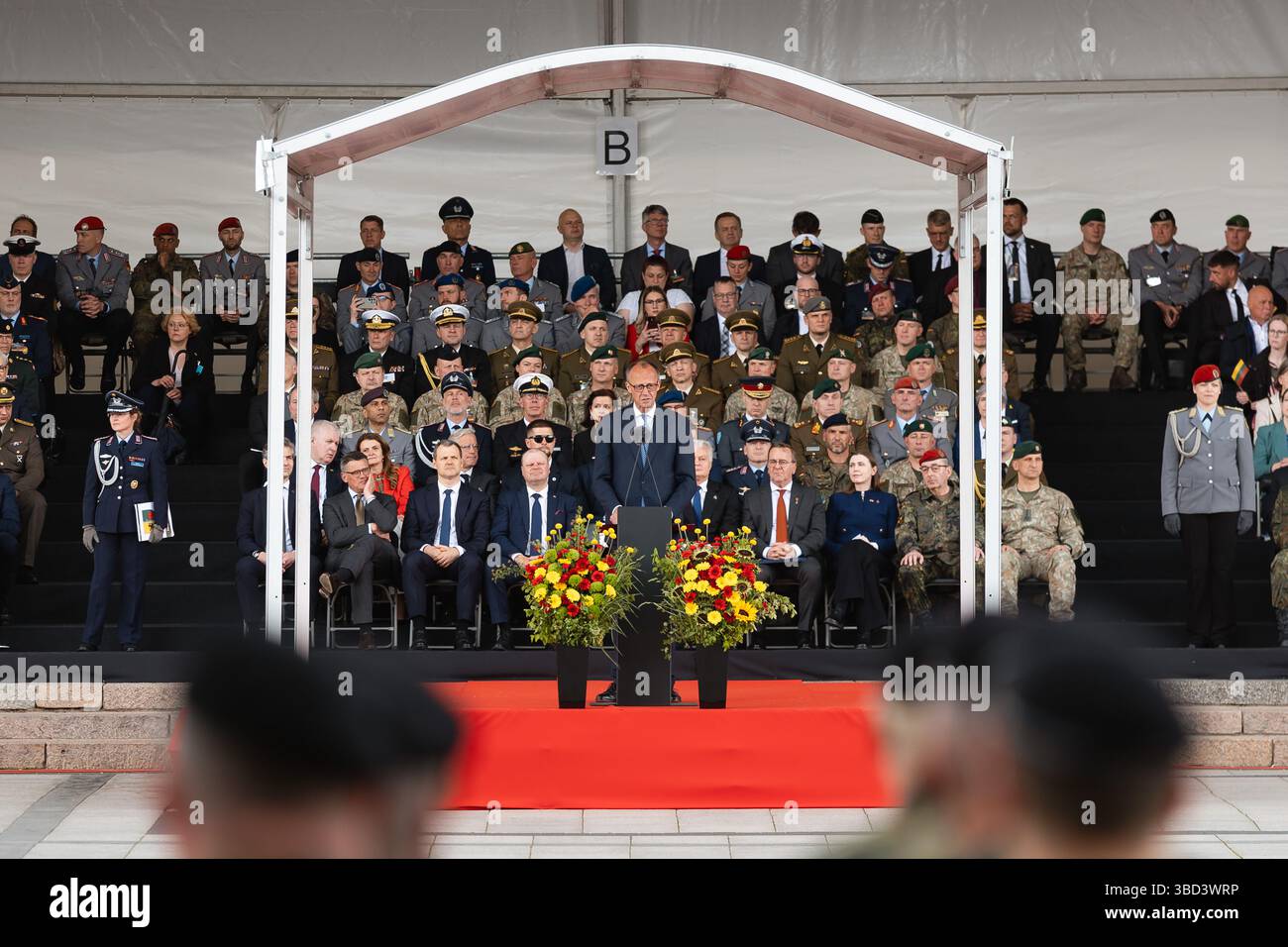 Vilnius, Lithuania. 22nd May, 2025. German Chancellor Friedrich Merz ...