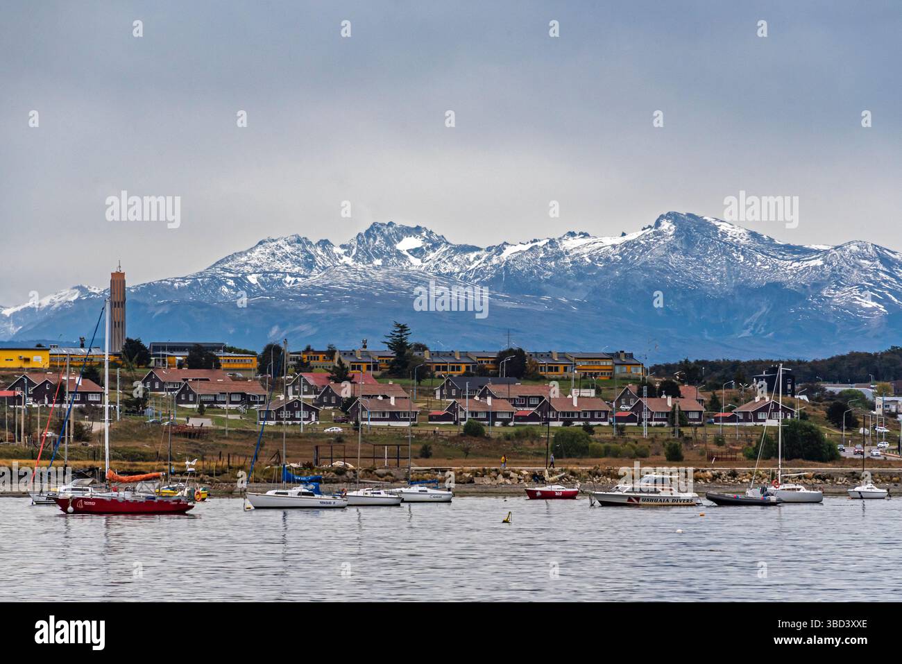 The Port of Ushuaia, at Land of Fire, in The End of the World. South ...