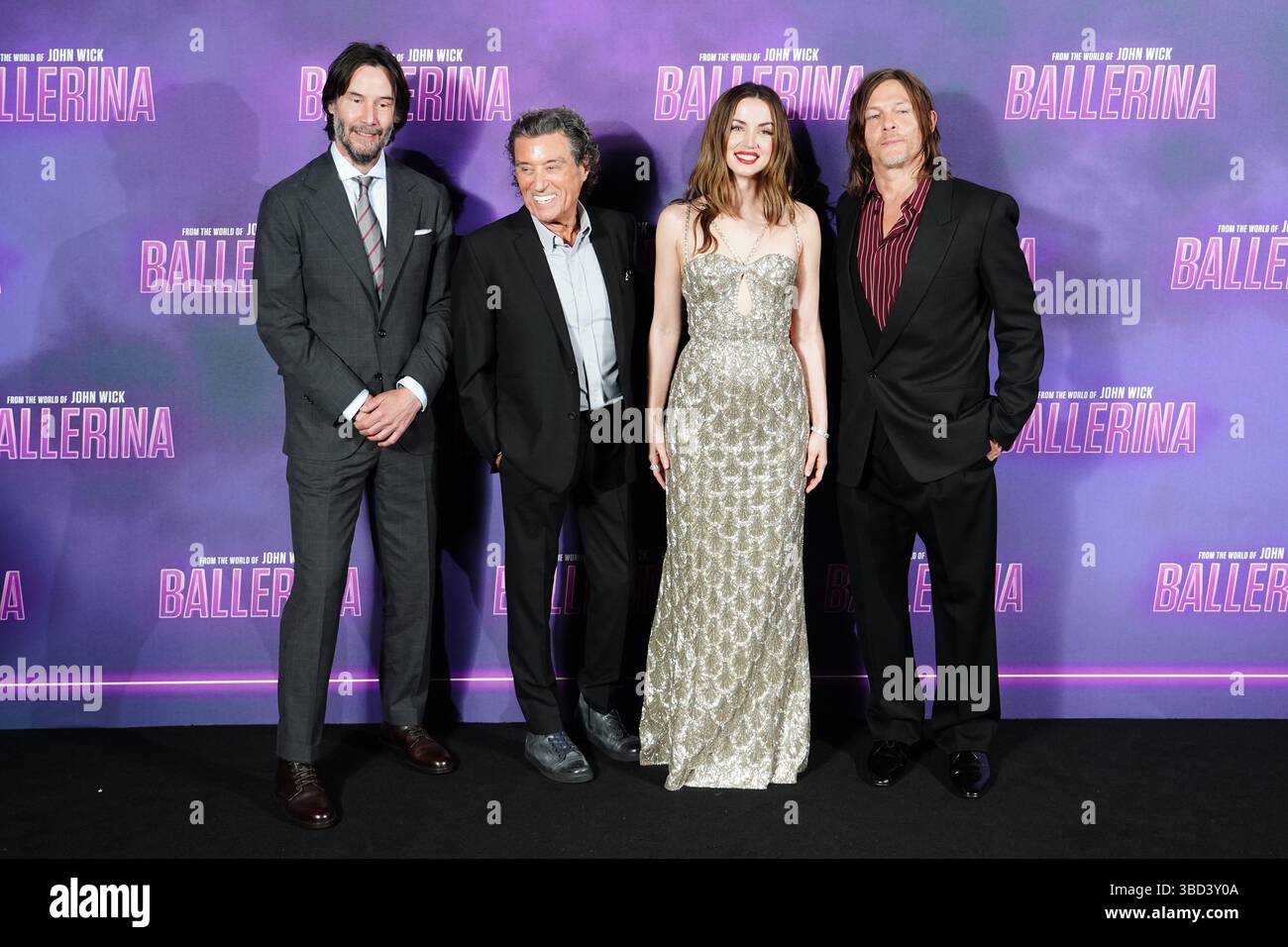 (left to right) Keanu Reeves, Ian McShane, Ana de Armas and Norman ...
