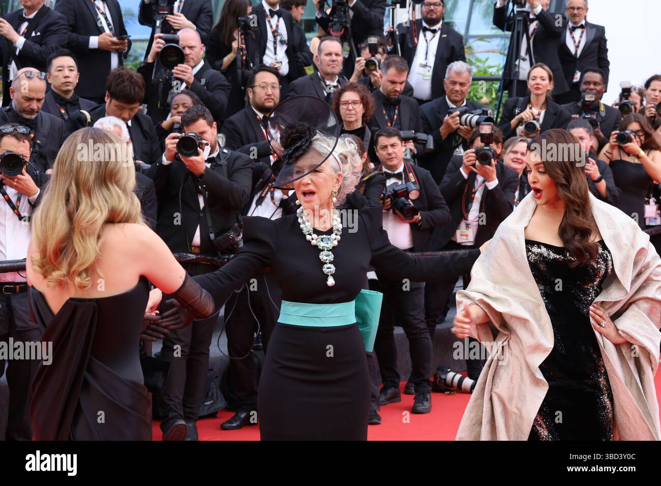 Cannes, France, 22nd May, 2025. Cara Delevingne, Helen Mirren and ...
