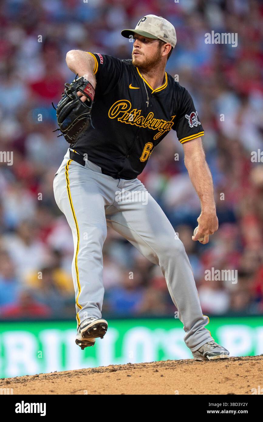 Pittsburgh Pirates relief pitcher Caleb Ferguson in action during a ...
