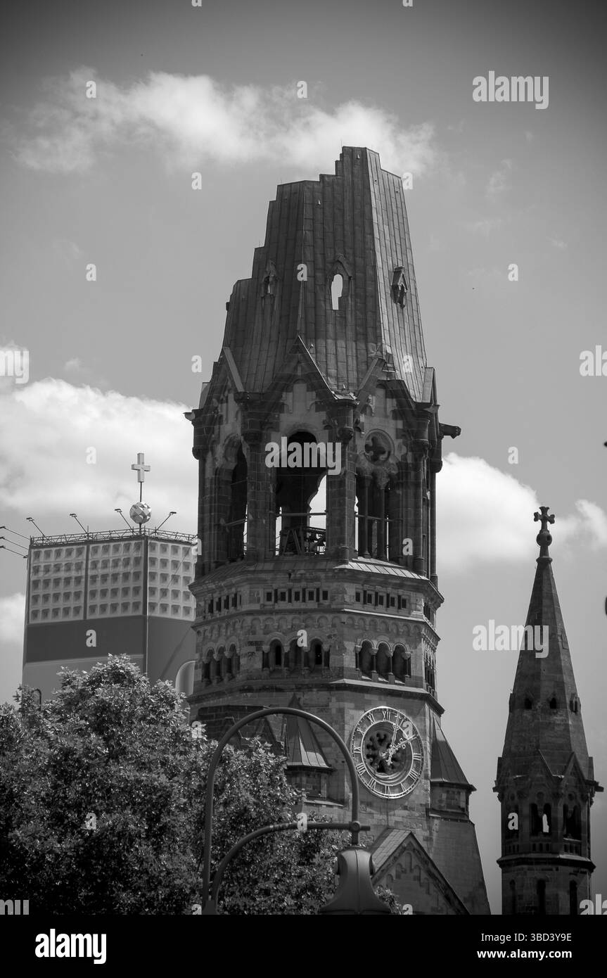 Unique tower remnants tell the story of Berlin's rich history against a ...
