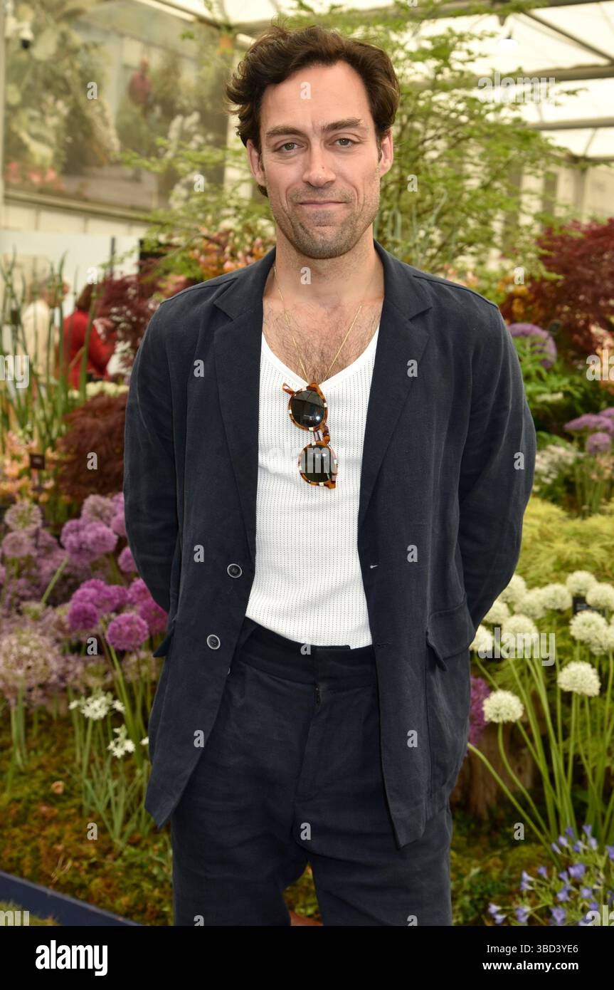 19 May 2025. London, UK. Alex Hassell at the 2025 RHS Chelsea Flower ...