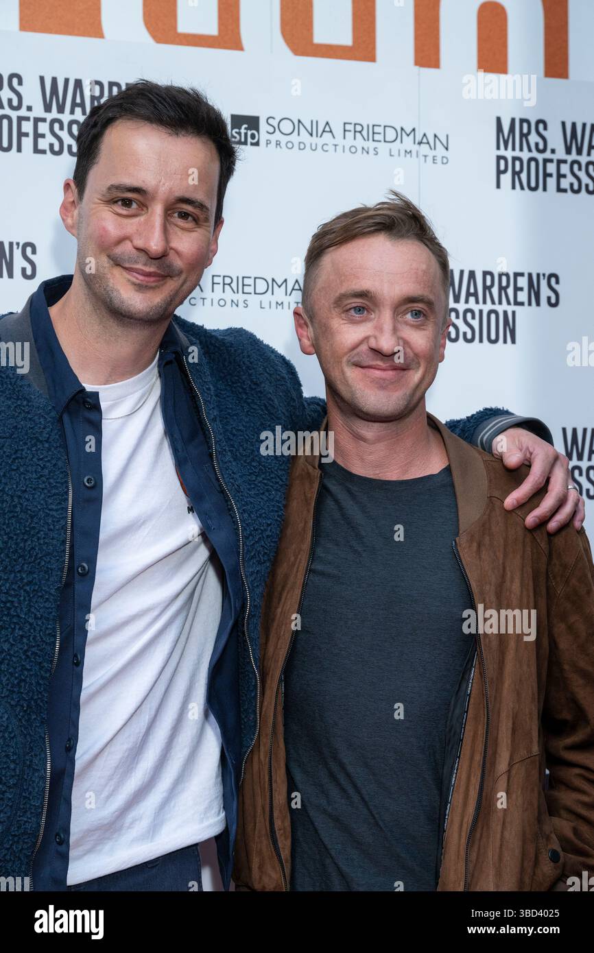 London, UK. 22 May 2025. (L) Sam Swainsbury and Tom Felton arrives for ...