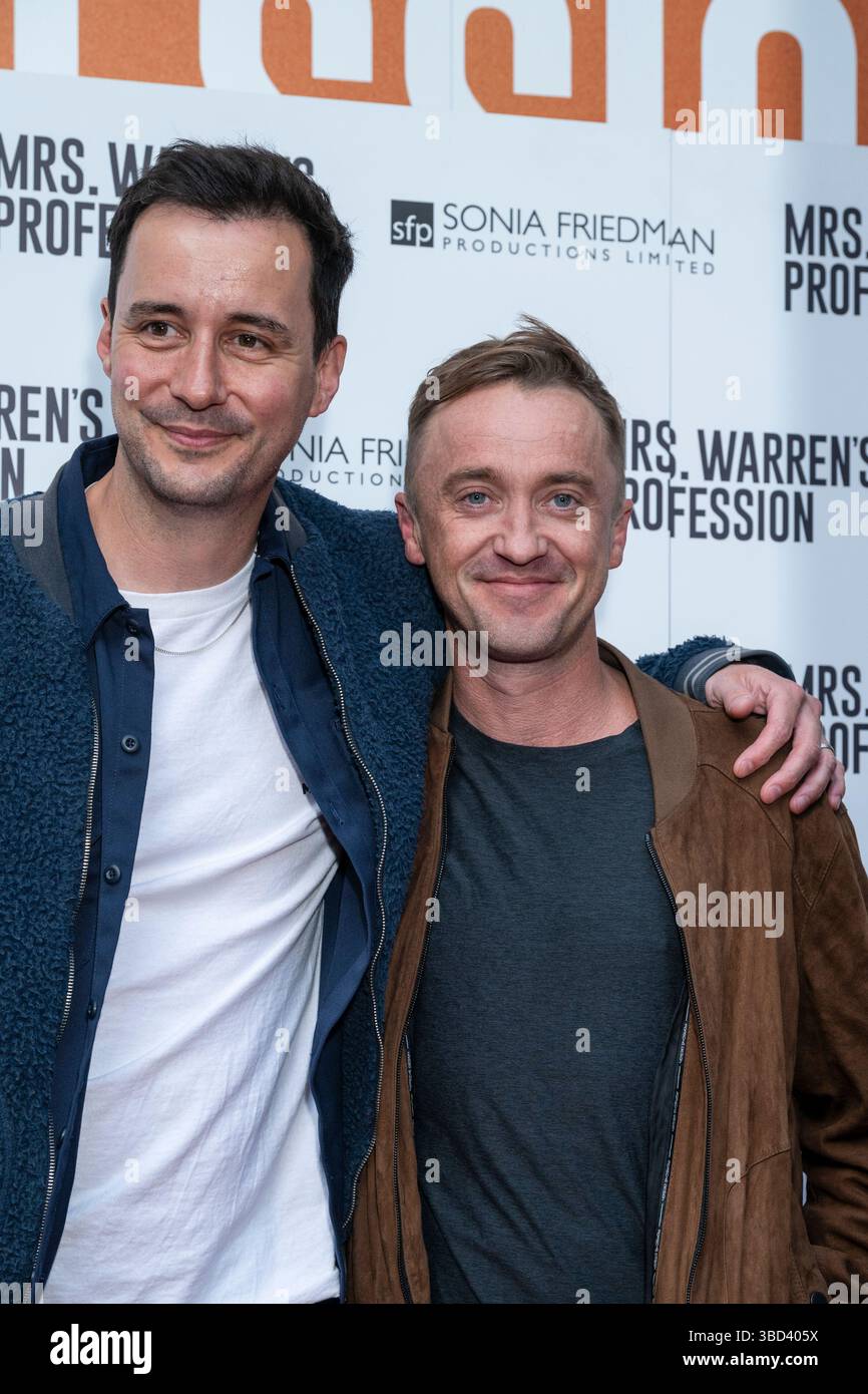 London, UK. 22 May 2025. (L) Sam Swainsbury and Tom Felton arrives for ...