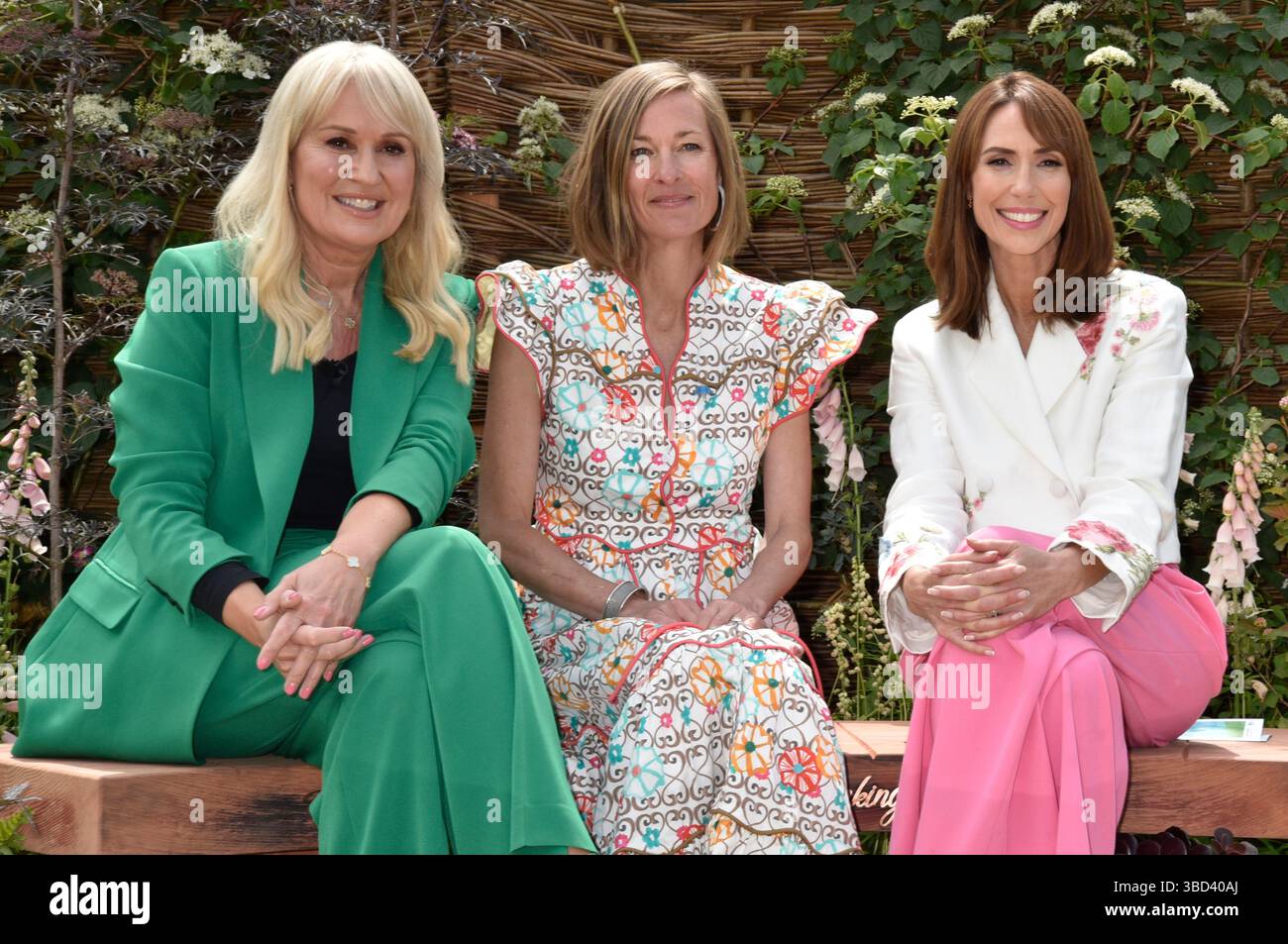 19 May 2025. London, UK. Nicki Chapman, Katy Terry & Alex Jones at the 2025 RHS Chelsea Flower ...