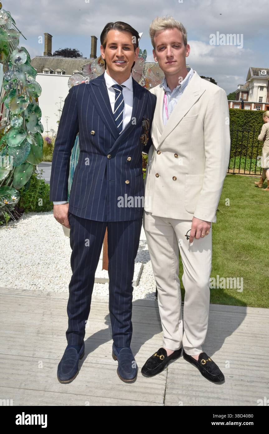 19 May 2025. London, UK. Ollie Locke and Gareth Locke at the 2025 RHS ...