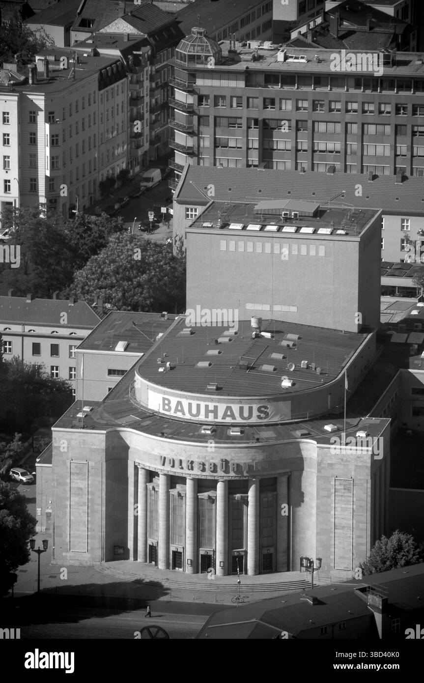 Bauhaus building in Berlin stands prominently with its classical design ...