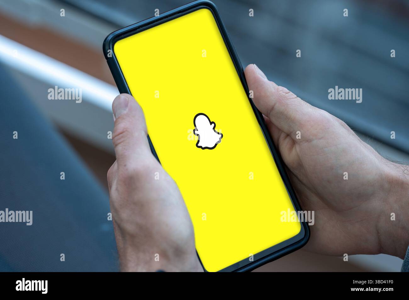 Bavaria, Germany - May 22, 2025: PHOTOMONTAGE, home screen of the ...