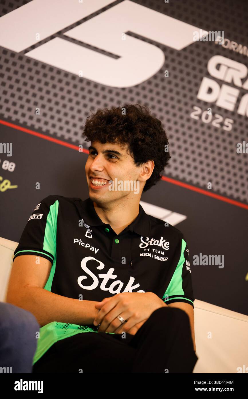 Monaco, Monaco. 22nd May, 2025. Gabriel Bortoleto (Stake F1 Team Kick ...