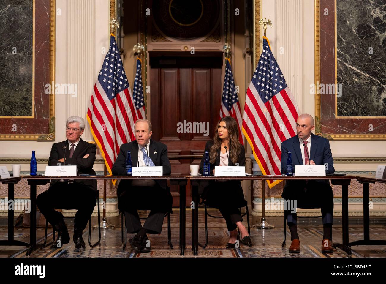 Department of Homeland Security (DHS) Secretary Kristi Noem attends the ...