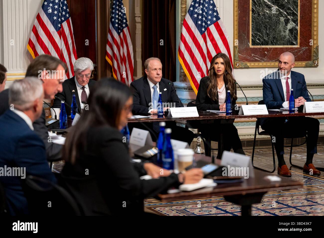Department of Homeland Security (DHS) Secretary Kristi Noem attends the ...