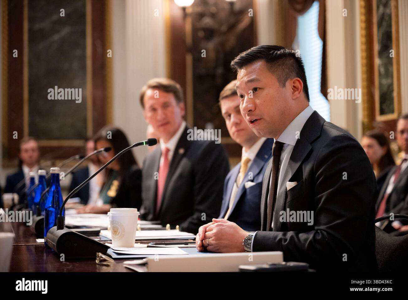 Department of Homeland Security (DHS) Secretary Kristi Noem attends the ...