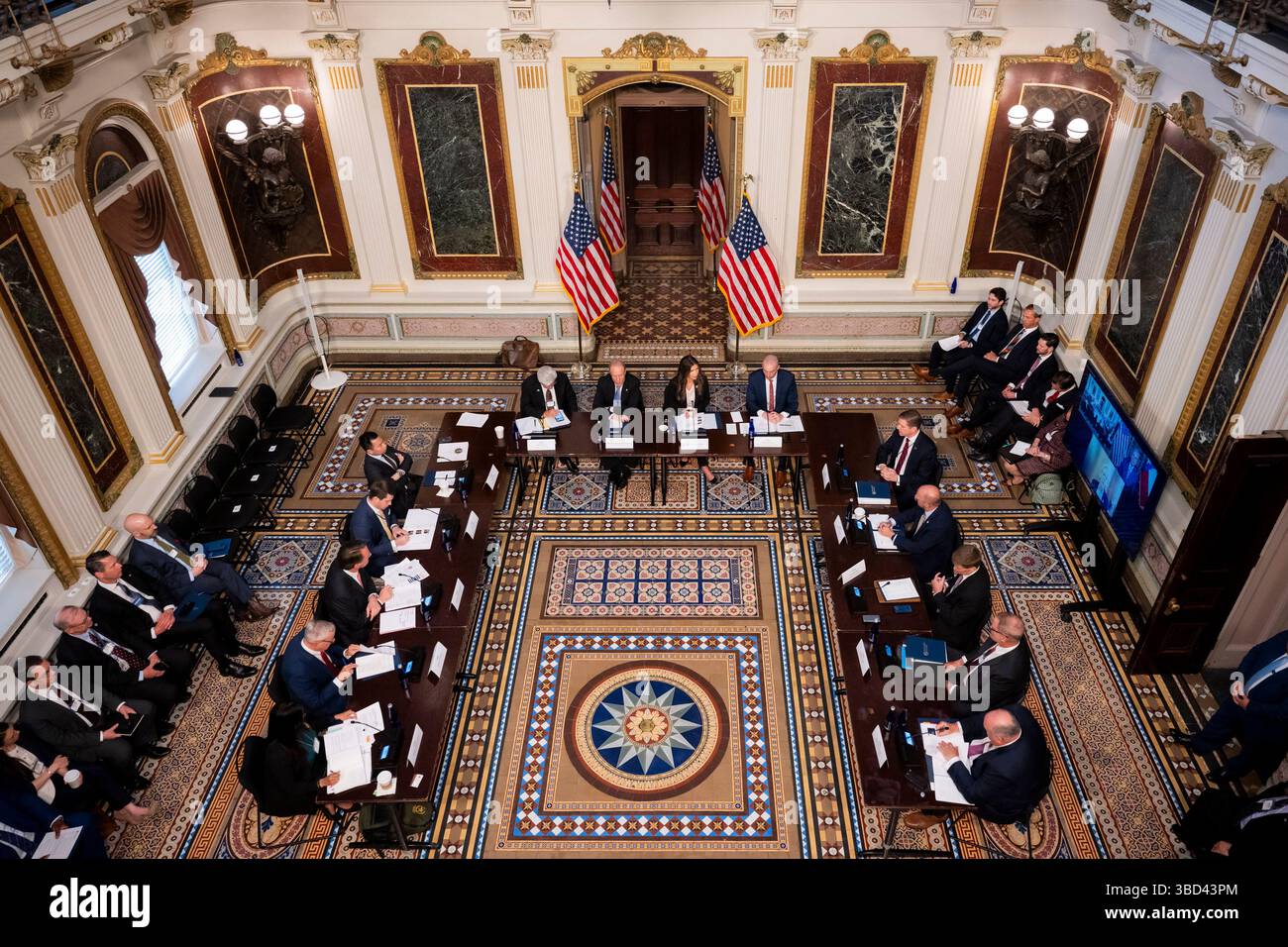 Department of Homeland Security (DHS) Secretary Kristi Noem attends the ...