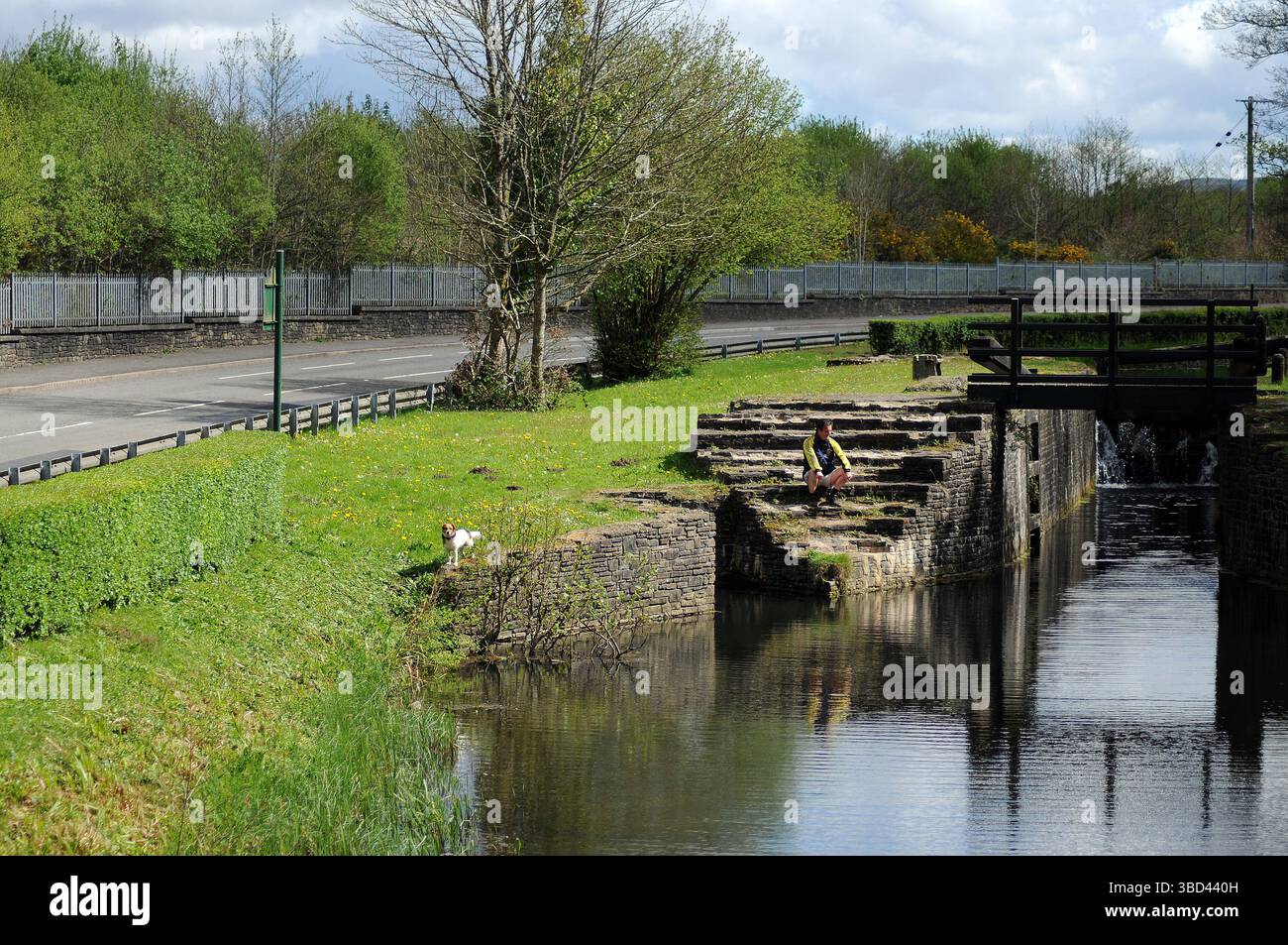 South Lock at Rheola, Neath Canal Stock Photo - Alamy