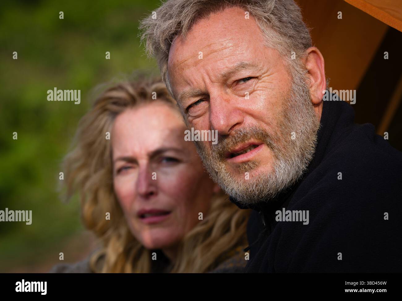 The Salt Path (2024) Jason Isaacs as Moth Winn Gillian Anderson as ...