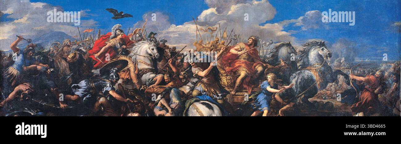 The Battle between Alexander the Great and Darius III at Issus. t was ...