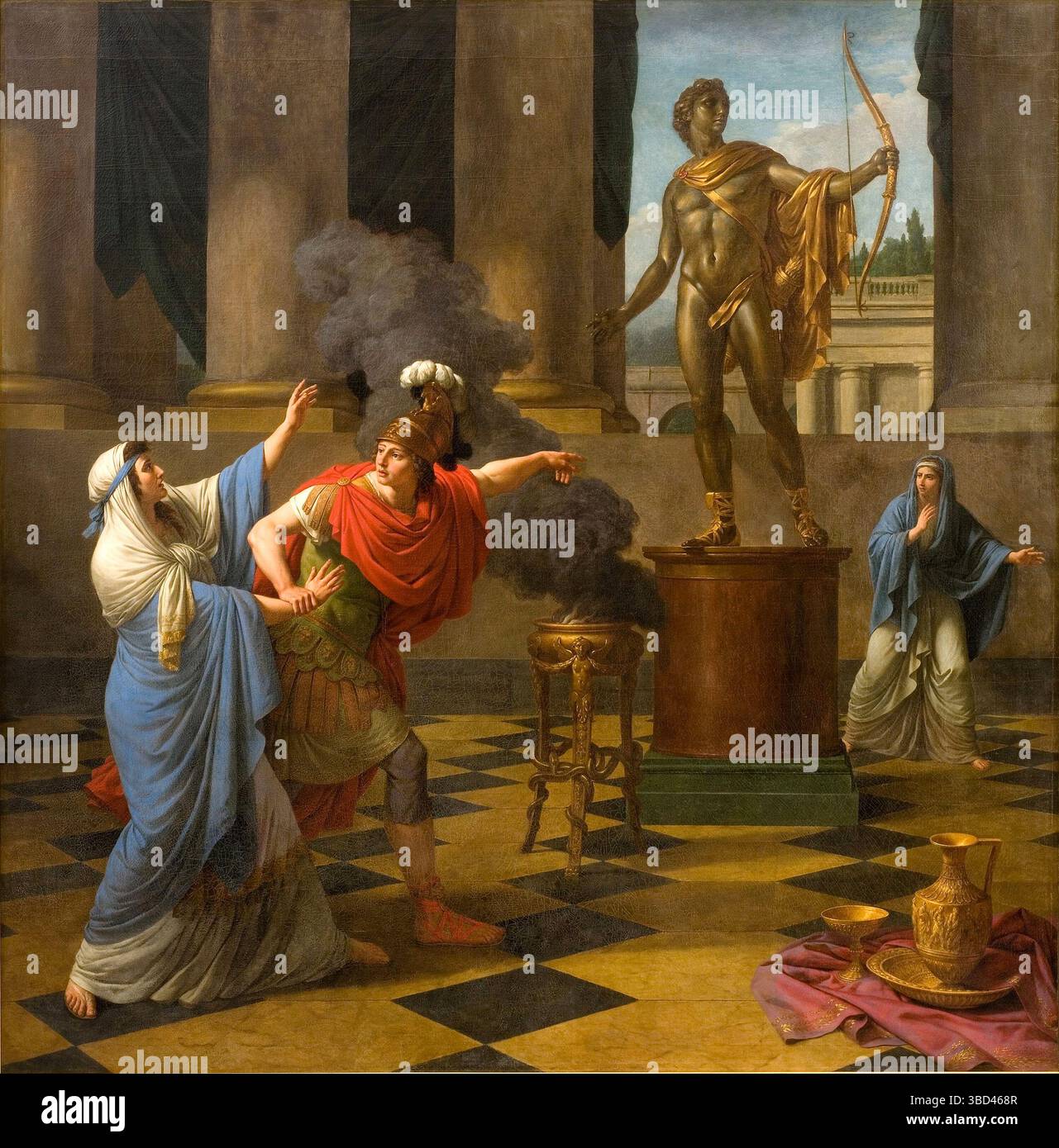 Alexander Consulting the Oracle of Apollo painted by Louis-Jean ...