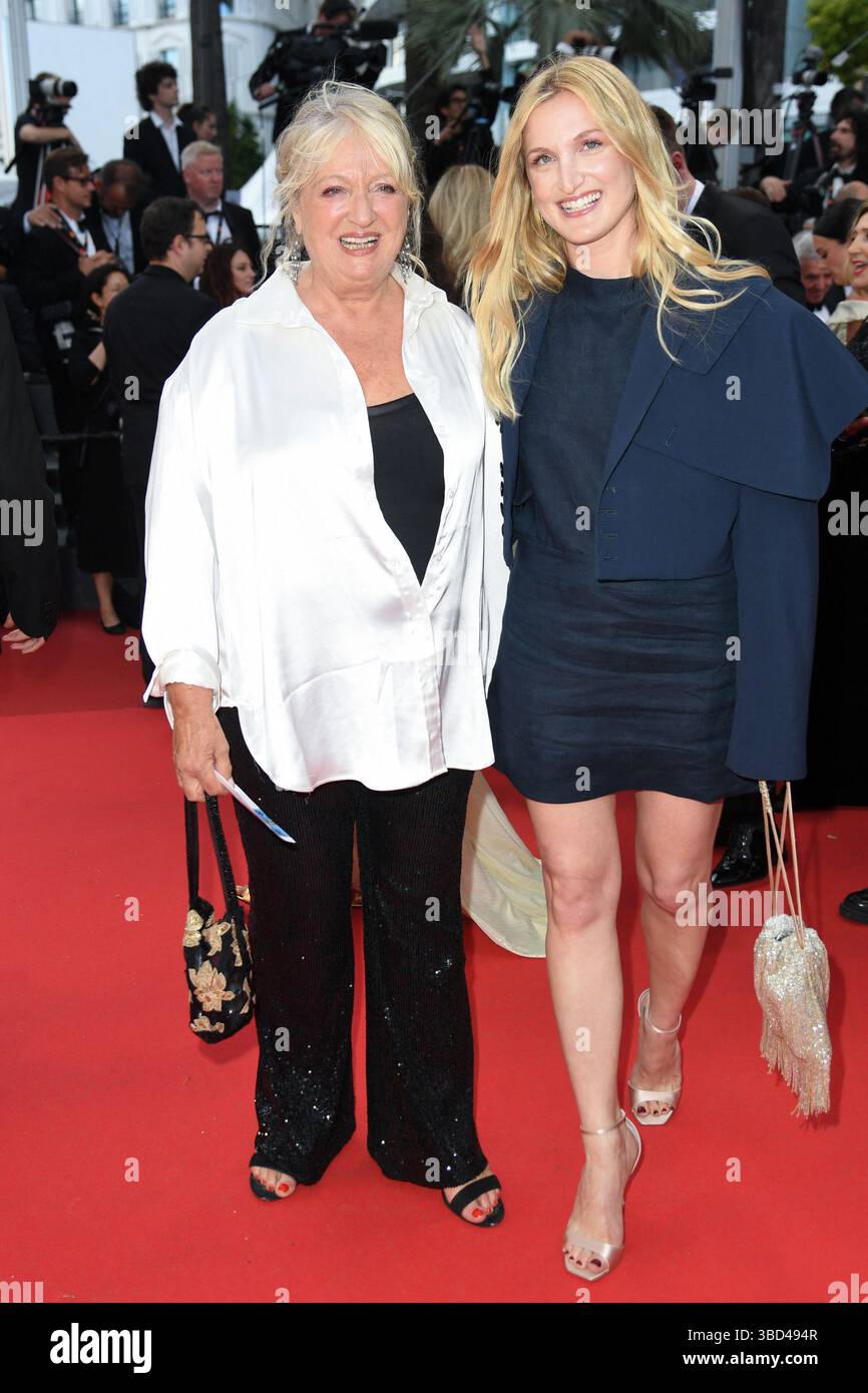 Cannes, France. 22nd May, 2025. Charlotte de Turckheim, Clara Piaton ...