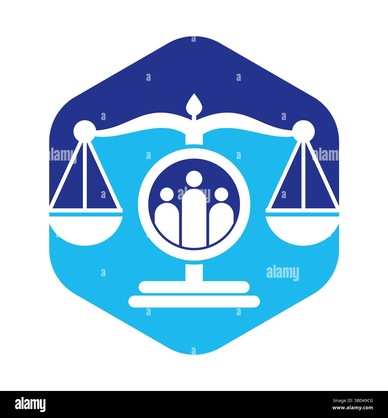 Justice people logo design vector. Law firm and people logo icon ...
