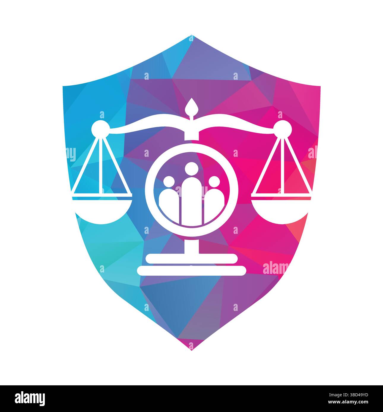Justice people logo design vector. Law firm and people logo icon ...