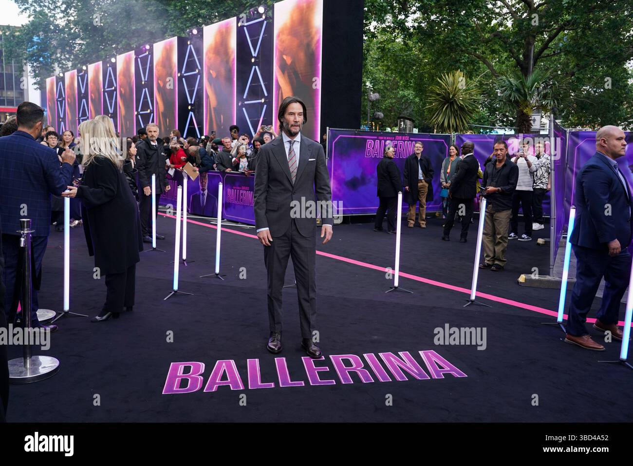 Keanu Reeves poses for photographers upon arrival at the World premiere ...