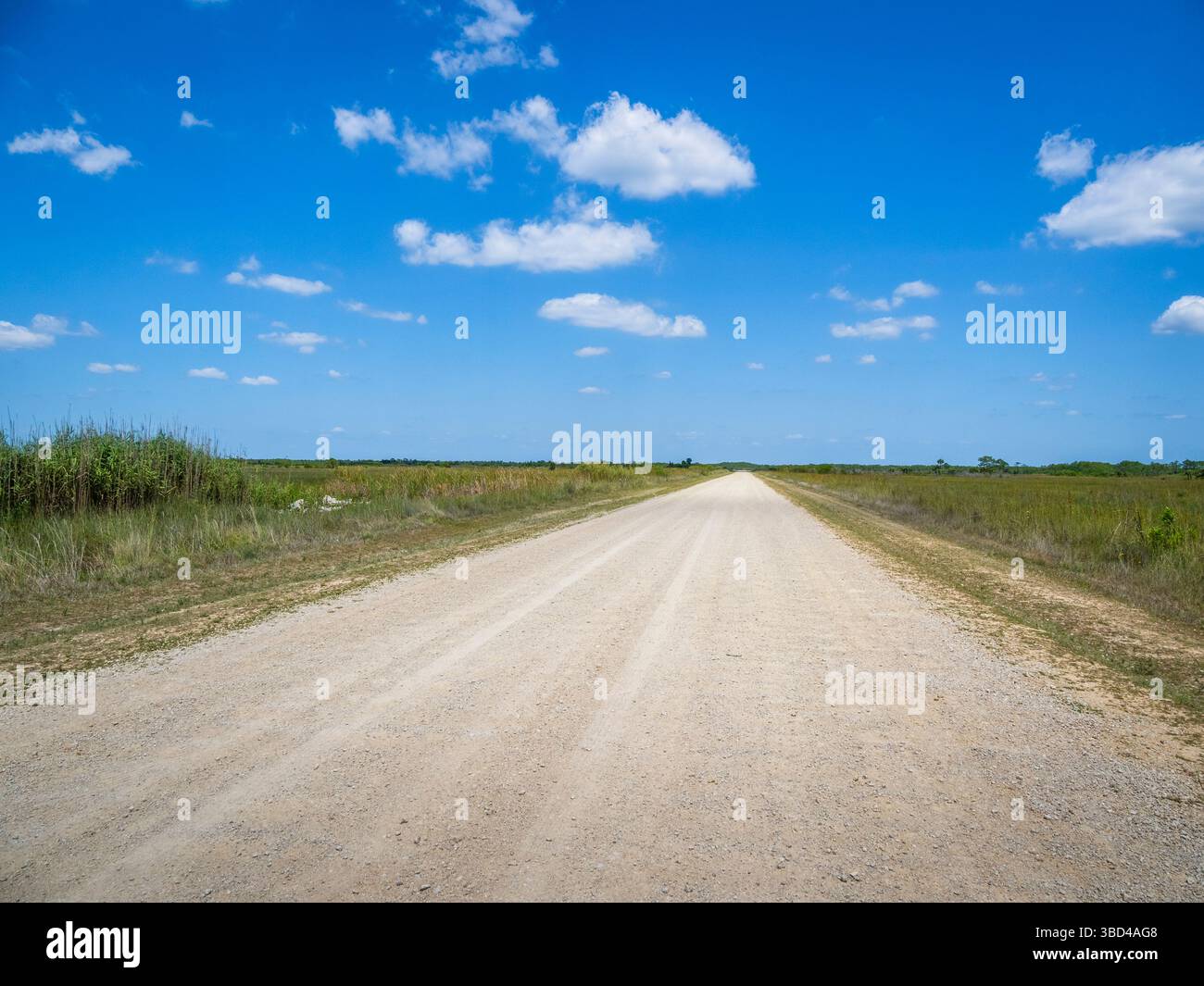 Long, straight, flat section of Upper Wagonwheel Road in the Big ...