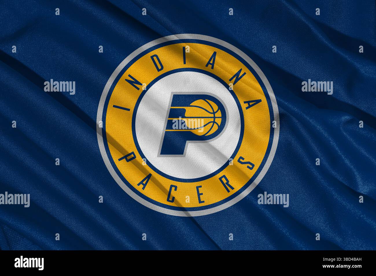 Pringsewu, Lampung; May 23, 2025; Texture of the Indiana Pacers club ...