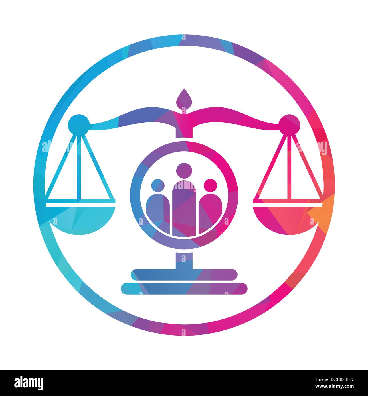 Justice people logo design vector. Law firm and people logo icon ...